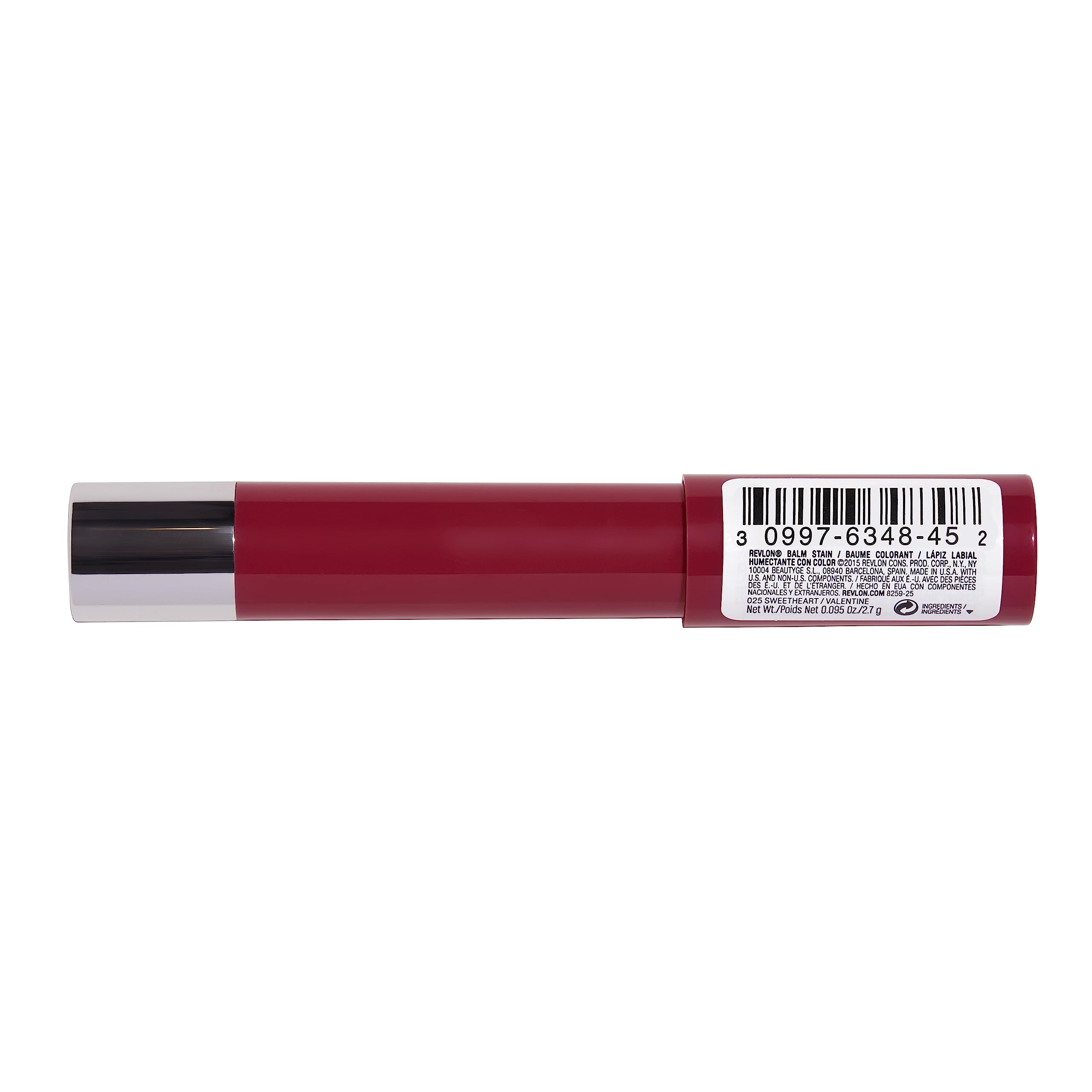 Revlon Lip Balm, Tinted Lip Stain, Face Makeup with Lasting Hydration, Infused with Shea Butter, Mango & Coconut Butter, Shimmer Finish, 045 Romantic, 0.01 Oz