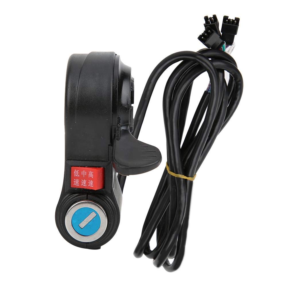 Thumb Lock Handlebar Switch, 98% Efficiency Automatic Identification Multifunction Voltage Display Handlebar Switch Electric Bike Accessory