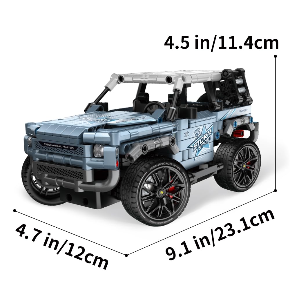 RiceBlock Ford Raptor RC Block Set with Handheld Controller, Speed and Sports Car for Boys Aged 8-12 Years, 443 Pieces.…