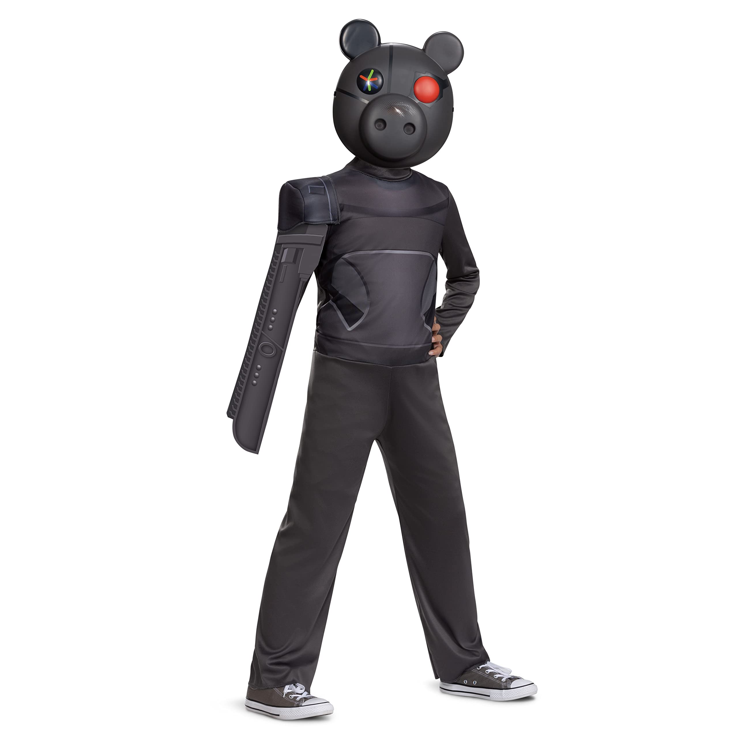Robby Costume for Kids, Official Piggy Video Game Costume Outfit and Mask, Size (7-8)