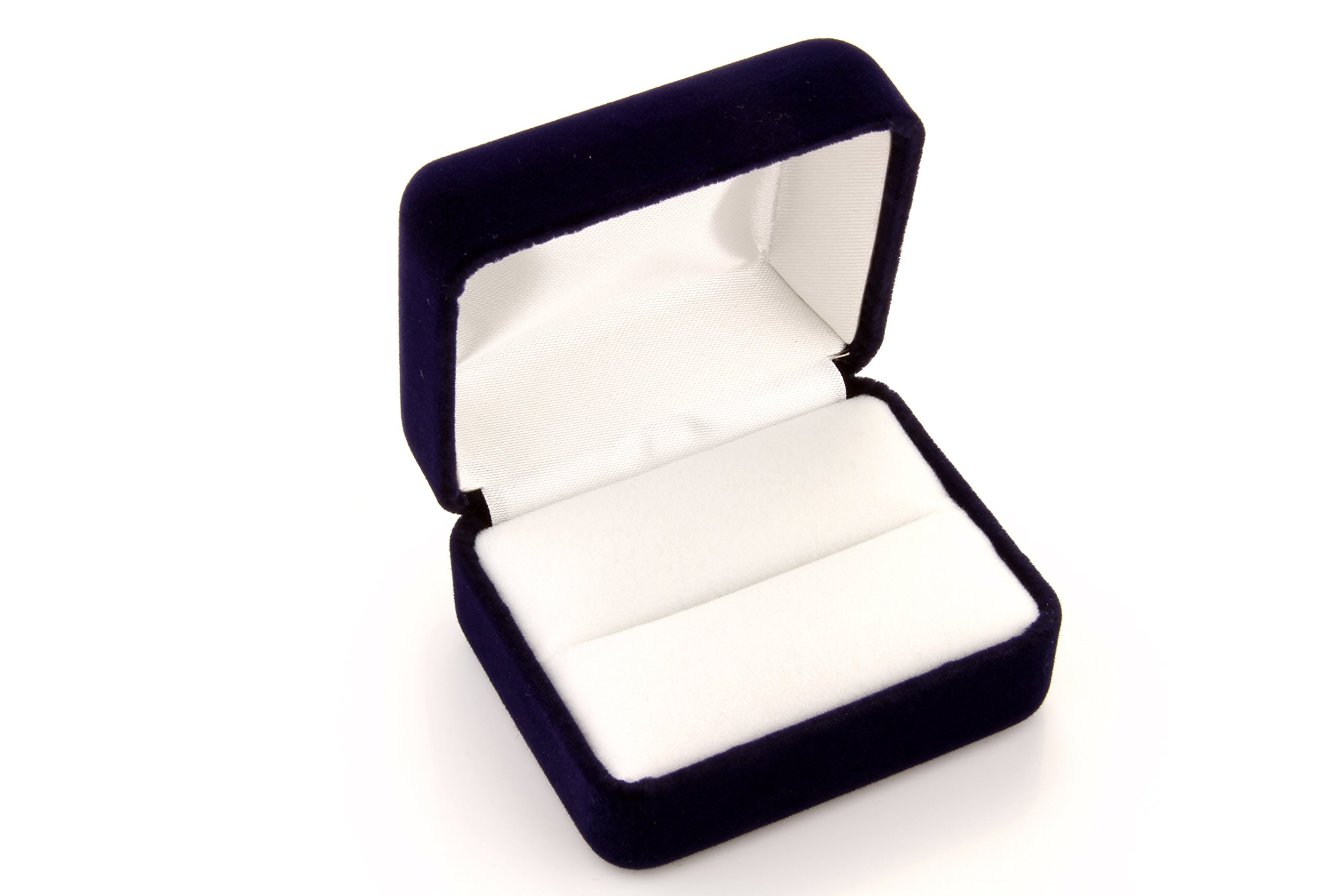 TWJC Ladies 14k Yellow Gold Engagement Ring and Wedding Band Bridal Set - Size 6 (RG222EB)