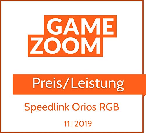 Speedlink ORIOS RGB Gaming Mouse with high-end 5,000dpi Sensor, 7 programmable Buttons and Customizable Lighting, Black