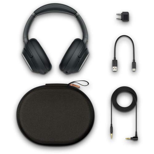 Sony WH-1000XM3B Wireless Bluetooth Noise-Canceling Over-Ear Headphones (Black) Essential Commuter Bundle Kit with Deluxe Backpack + Stylus + More