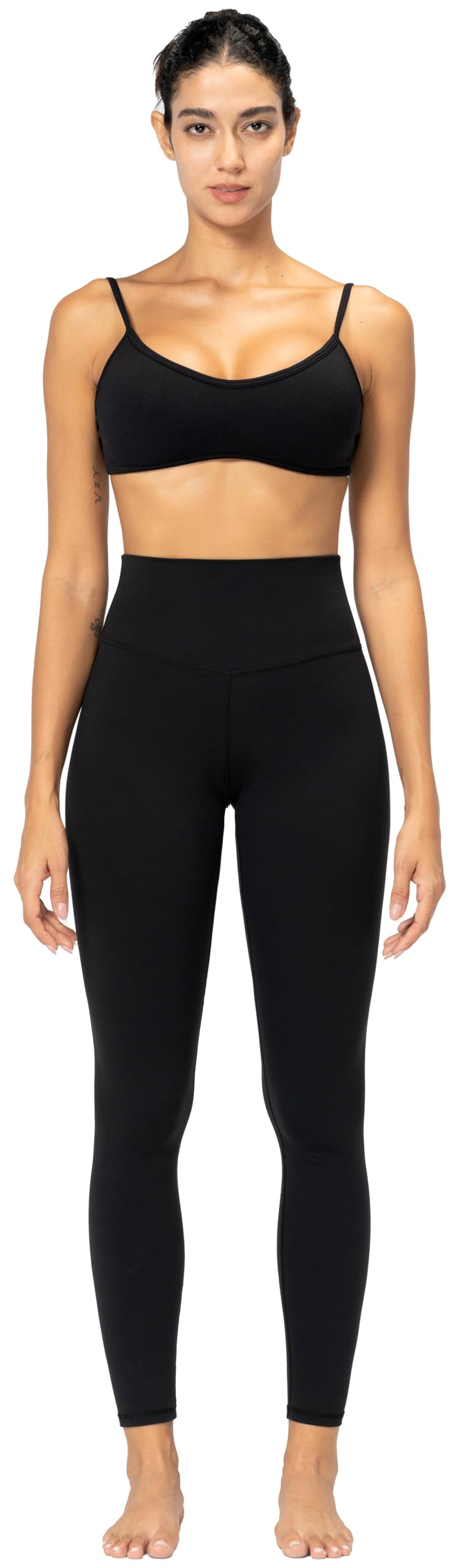 Sunzel Sunzfly Leggings for Women with Tummy Control High Waisted Yoga Pants 7/8 Length for Workout Blue Leopard