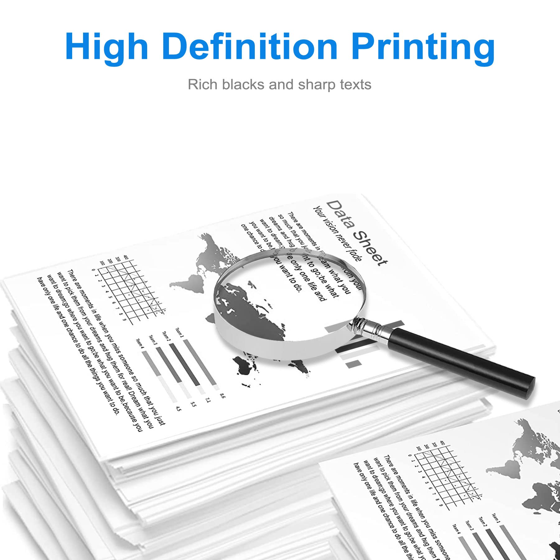 TN660 TN-660 Toner Cartridge High-Yield (1Black) Replacement for Brother HL-L2300D L2340DW L2360DW L2380DW MFC-L2680W L2707DW L2720DW L2740DW DCP-L2520DW L2540DW Printer