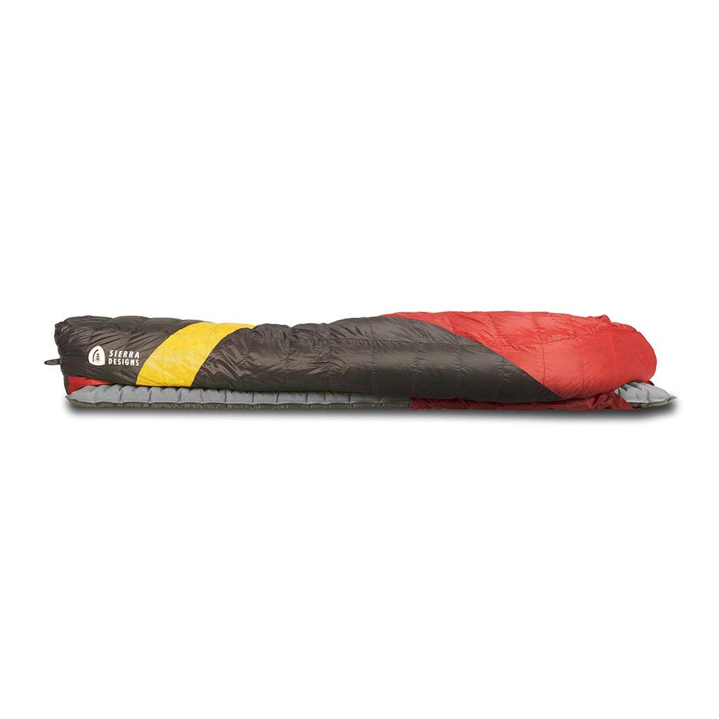 Sierra Designs Cloud 20 Degree DriDown Sleeping Bag Ultralight Zipperless Down Sleeping Bag for Backpacking and Camping - Regular