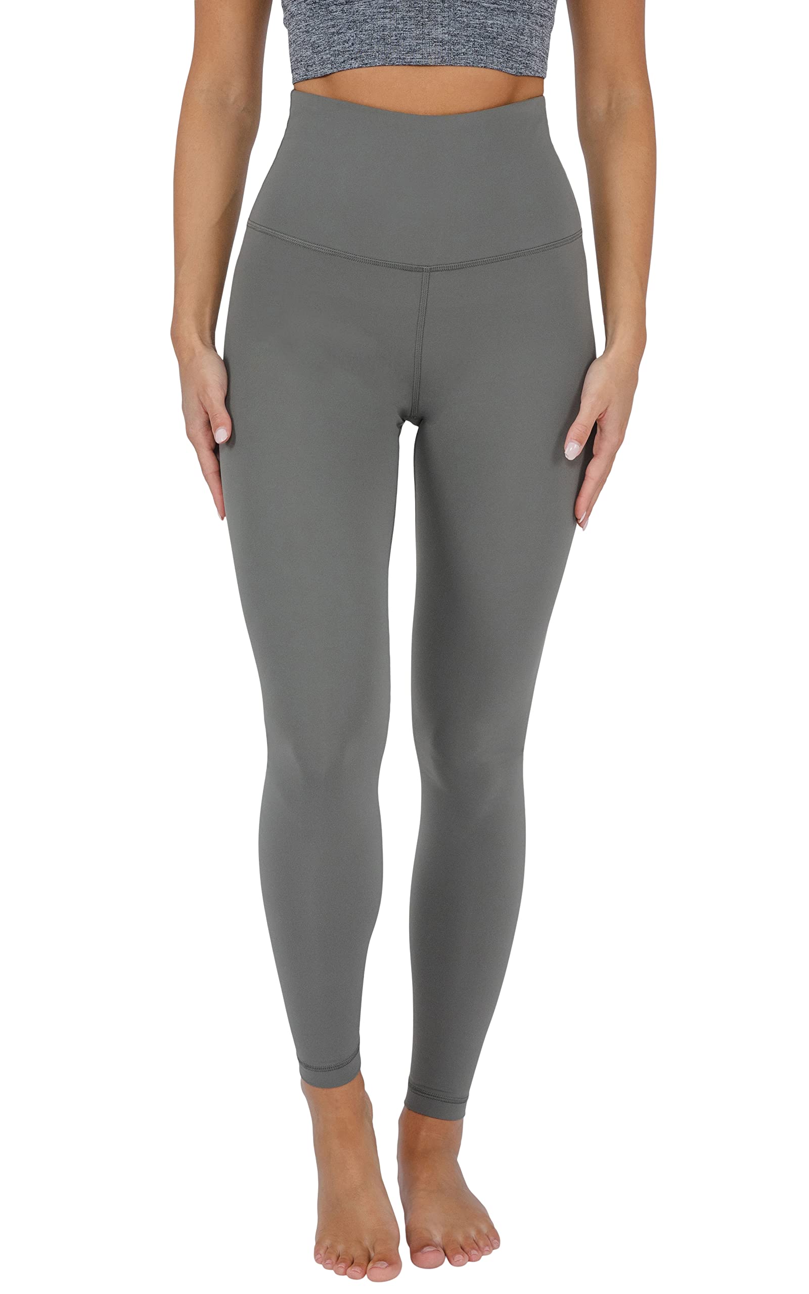 Yogalicious Super High Waist Soft Nude Tech Womens Leggings - Mulled Basil - Medium