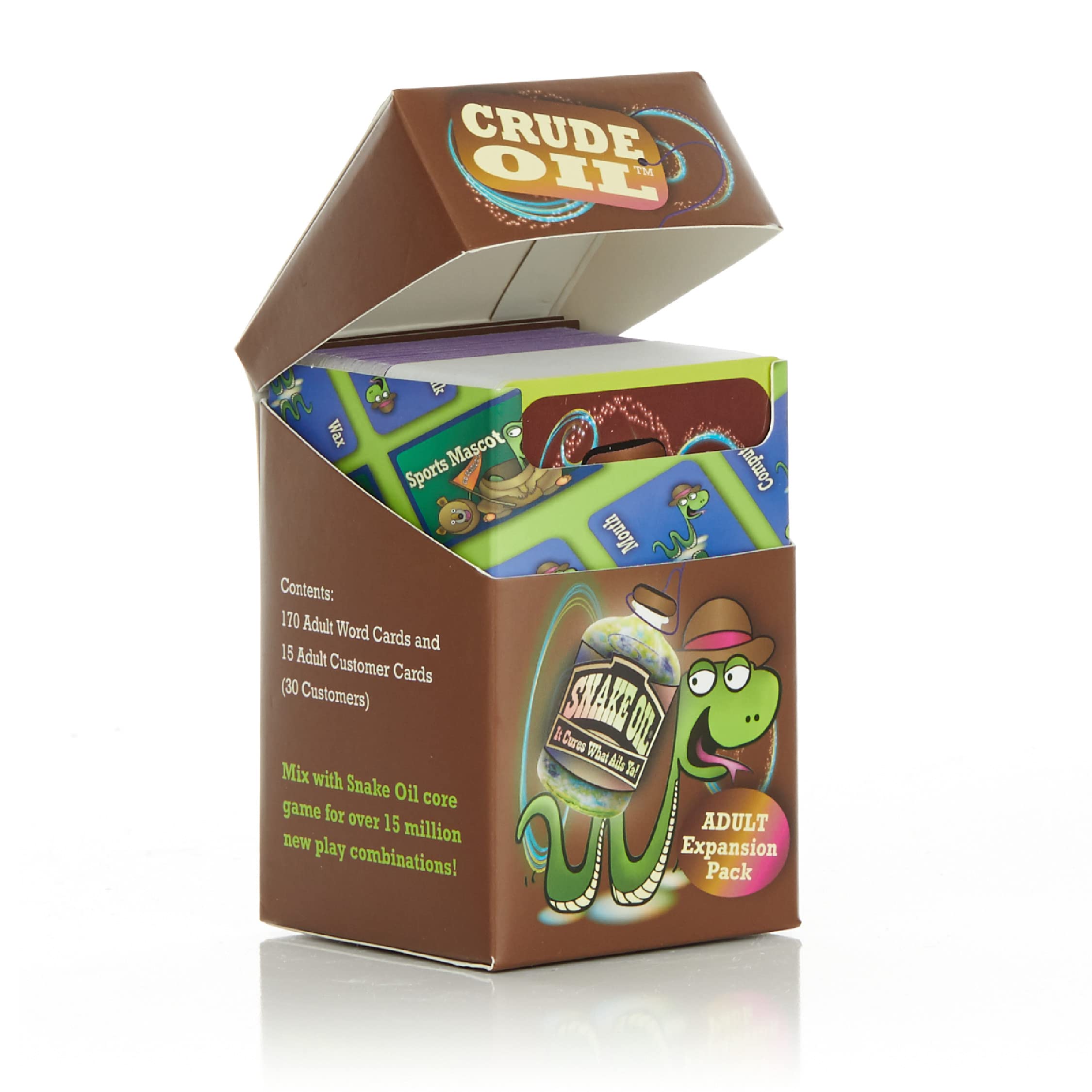 SNAKE OIL Crude Oil - Uncensored Game Expansion Pack for Adults - The Spicy Selling Party Game