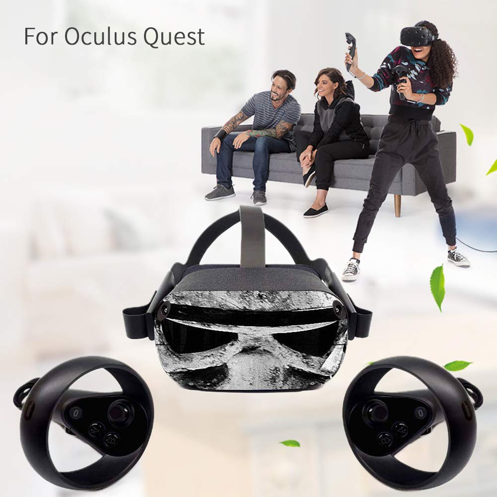 Yuhoo Skin for Oculus Quest, Skin Decals Removable Easy Apply Protective VR Headset Sticker for Oculus Quest
