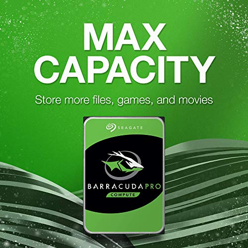 Seagate Barracuda Pro Performance Internal Hard Drive SATA HDD 14TB 6GB/s 256MB Cache 3.5-Inch - Frustration Free Packaging (ST14000DM001) (Renewed)