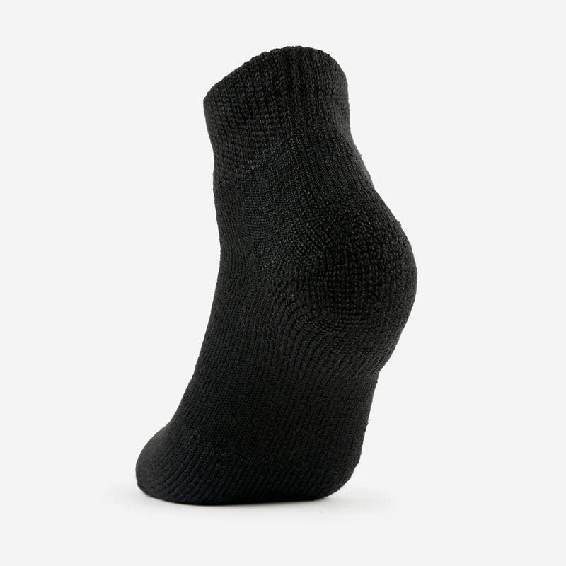 Thorlos Unisex TMX Tennis Thick Padded Ankle Sock (3 Pairs) Black, Large