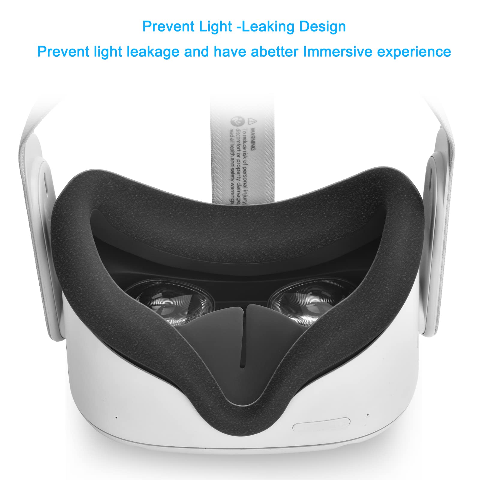 VR Accessories,Silicone face Cover,Shell Cover,Touch Controller Grip Cover,Silicone Handle Strap Combo,Protective Lens Cover Compatible with Oculus Quest 2