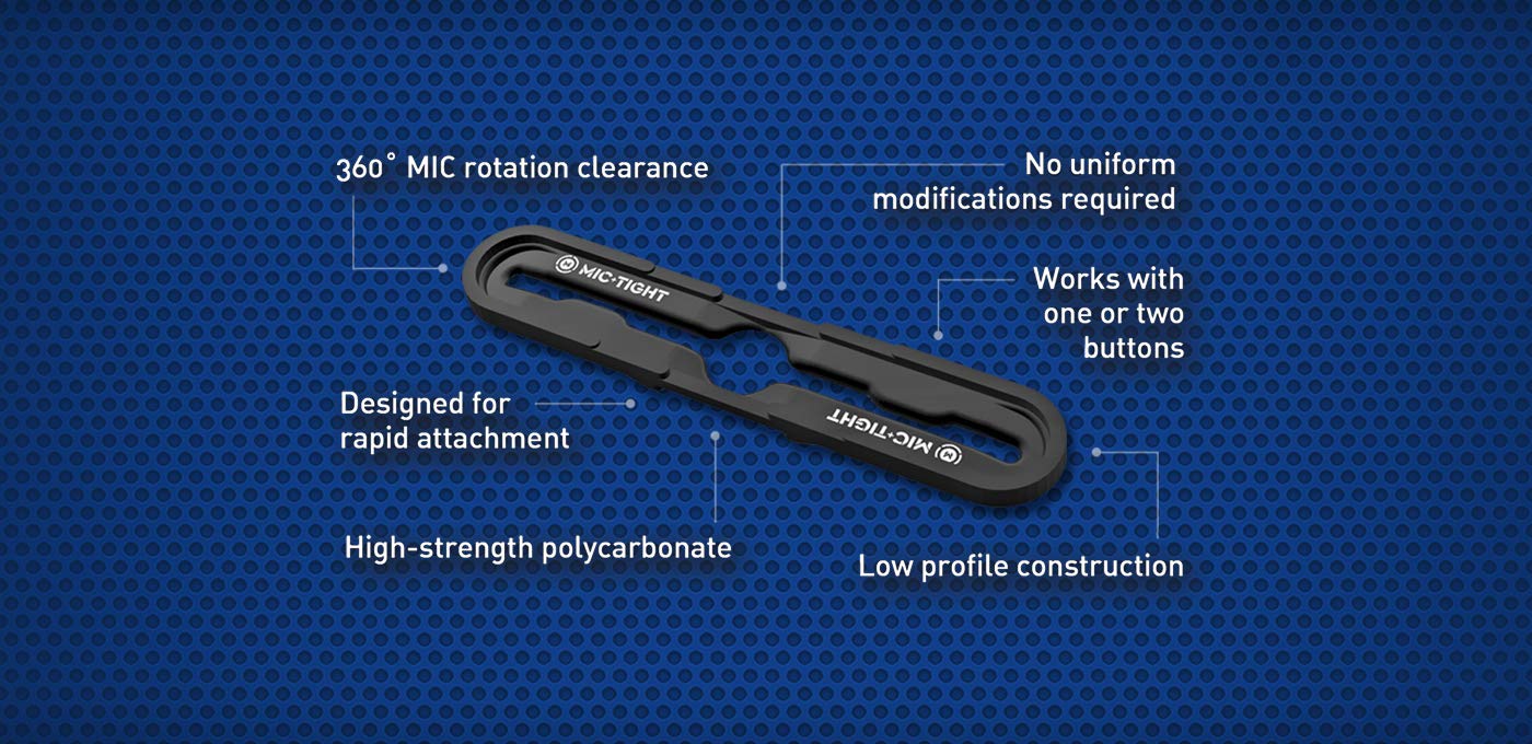 The Mic Clip - Best Police Radio Mic Clip by Mic+Tight