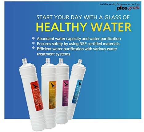 picogram Coconut-Based Under-Sink Water Filter Set 8" 11" (8" (19.5cm))