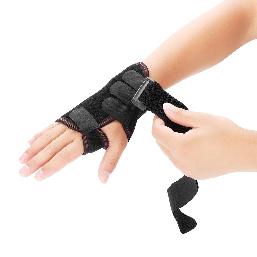 Uxsiya Wrist Support Adjustable Breathable Wrist Brace Splint Ligament Injury Arm Protection Strap Perfect for Carpal Tunnel Arthritis Tendonitis Sprains and More(Right)
