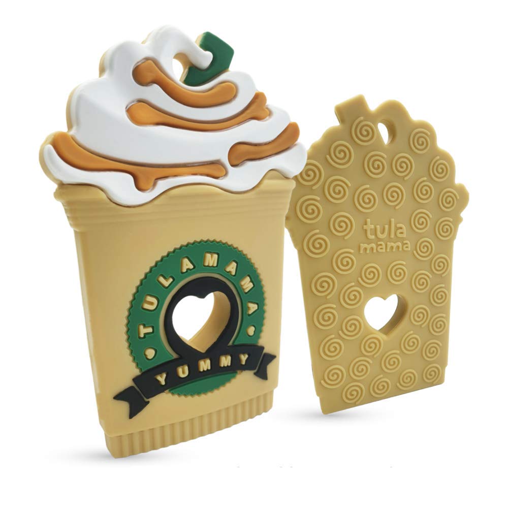 Teething Toys/Teethers by Tulamama. Bendable & Freezer Friendly. Highly Recommended by Moms. 100% Silicone (Similar to Nipples & Pacifiers), BPA & Phthalates Free, FDA Compliant. Chocolate Milkshake
