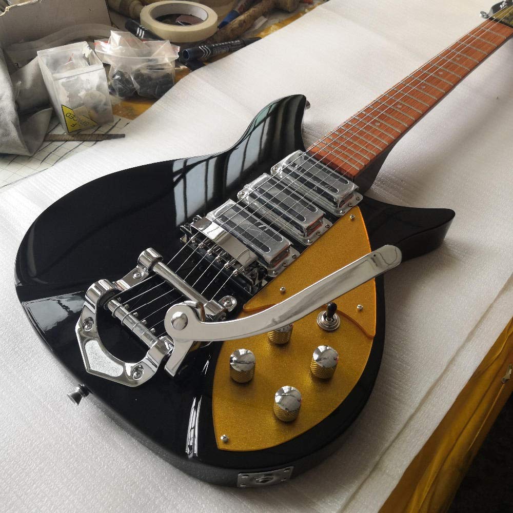 Wuyuana guitar 325 Electric Guitar Fingerboard Has Glossy Paint Chord Spacing 527 Mm electric guitar (Size : 34 inches)