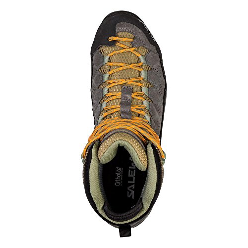 Salewa womens WS Alp Trainer Mid Gore-TEX High Rise Hiking Shoes, Black (Black Out/Agata), 10 US