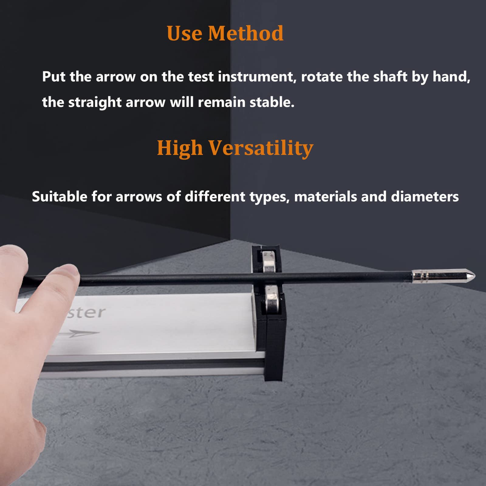 ZZYB Archery Arrow Spinner Tester Aluminum Alloy Arrow Balance Straightness Detector Arrow Spine Tester Vane Tuning Archery Accessories