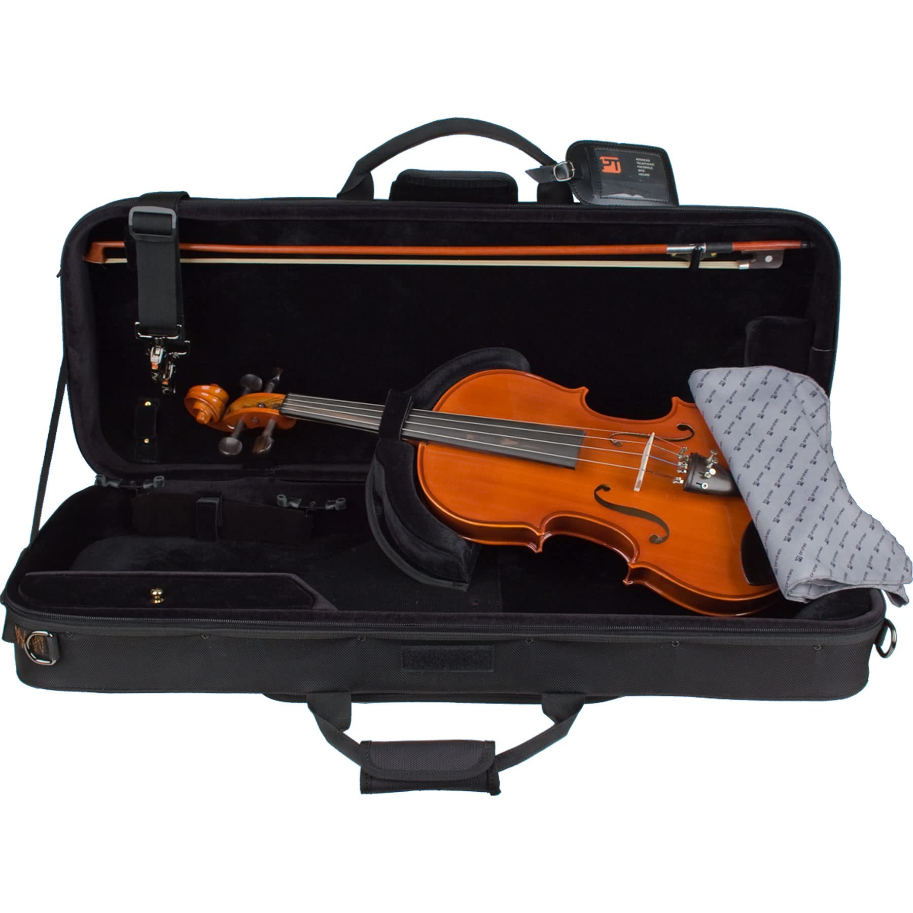 Protec Tec PS2165DLX Deluxe Viola PRO PAC Case, Black