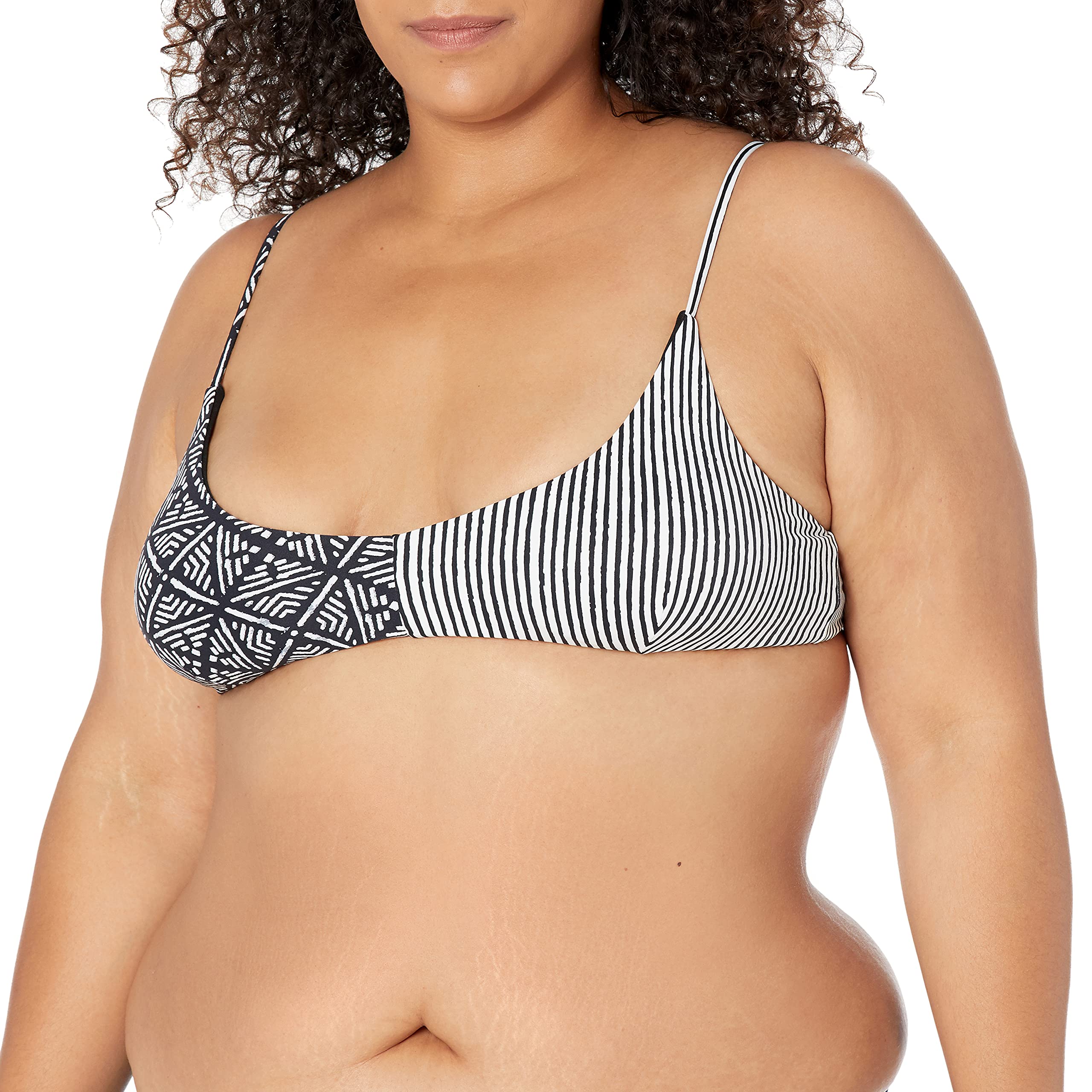 Rip Curl Women's Standard Coast Bralette Bikini Top, Black, XL