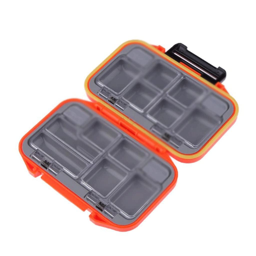 UXZDX CUJUX Outdoor 12 Grid Fishing Bait Hook Bait Storage Box Waterproof Fishing Tackle Bracket Square Box Accessories