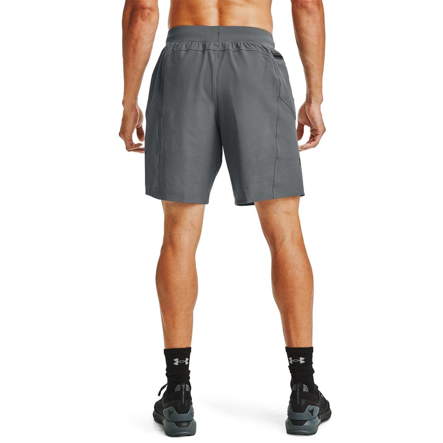 Under Armour Men's Project Rock Unstoppable Training Workout Shorts (Pitch Gray/Black, Medium)