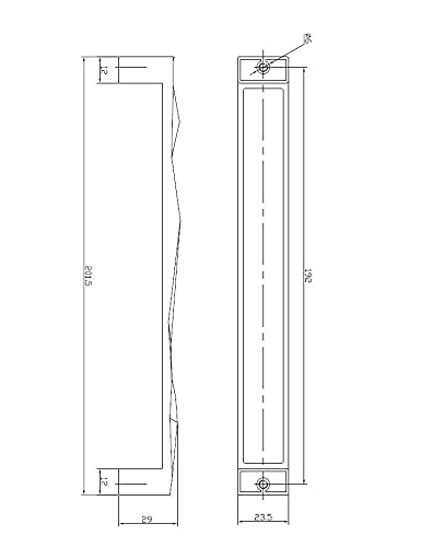 Richelieu Hardware BP4789192140 Monza Collection 7 9/16-inch (192 mm) Center-to-Center Chrome Modern Cabinet and Drawer Pull Handle for Kitchen, Bathroom, and Furniture