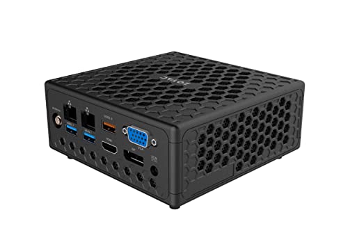 ZOTAC ZBOX CI331 Nano Fanless Silent Mini PC Intel N5100, Intel UHD Graphics, HDMI, VGA, DisplayPort, No Memory/Storage/OS Barebones System, ZBOX-CI331NANO-U, Intel N5100 Quad Core