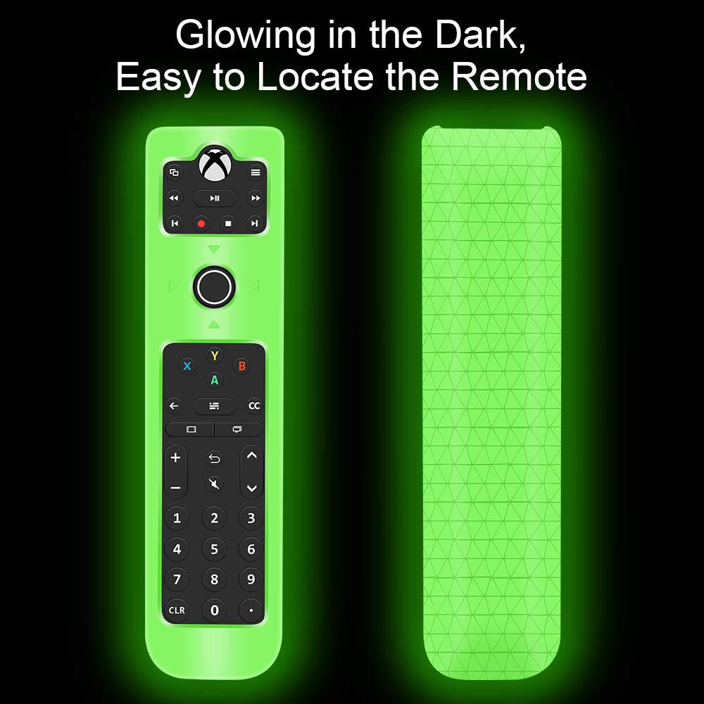 Silicone Protective Case for PDP Gaming Multipurpose Talon Media Remote Control Xbox One Blu-Ray Streaming Media,Shockproof Remote Case Holder for PDP Xbox One Remote Back Cover Case-Glowgreen