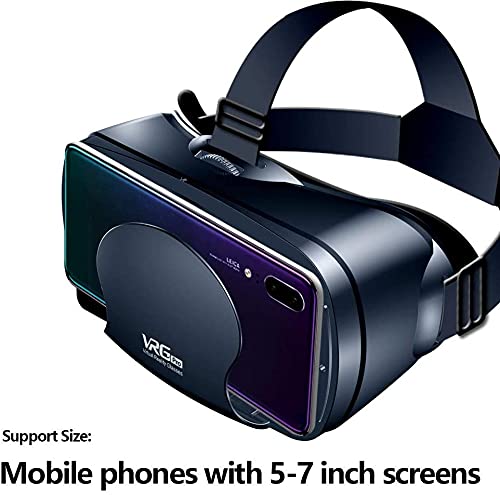 VR Headset, VR Glasses, VR Goggles-for 3D VR Movies Video Games, Play Mobile Games & 360 Movies, VR Headset with Remote Controller Virtual Reality Headset for 5.0-7.0inches iPhone & Android