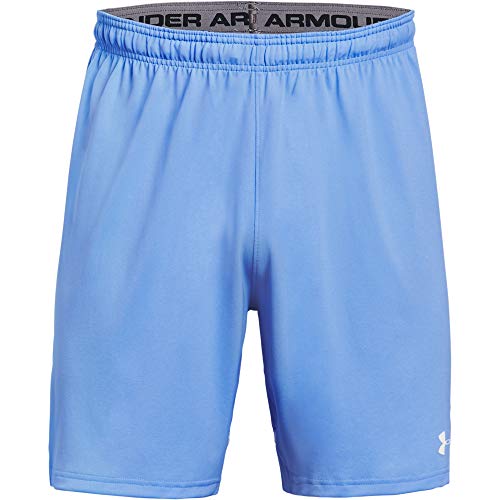 Under Armour Men's Squad Shorts, Carolina Blue (475)/White, Large