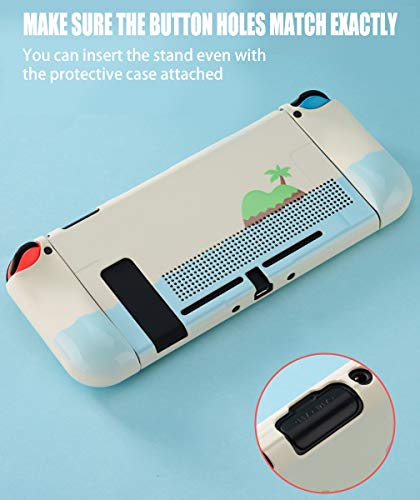 UYIYE Case for Switch - Protective Hard Case for Switch- Dockable TPU Shell Cover for Handheld Video Game Controller - Case Cover for Switch
