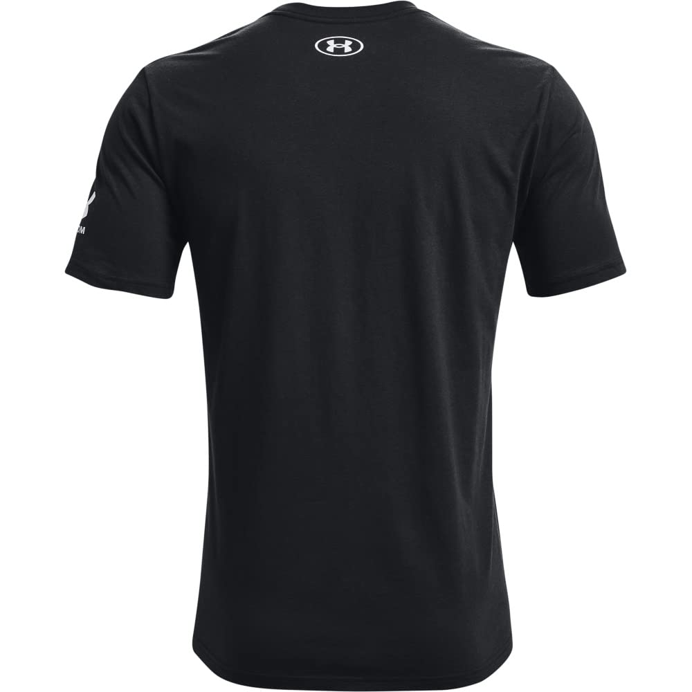 Under Armour Men's New Freedom BFL T-Shirt, Black (001)/White, X-Large