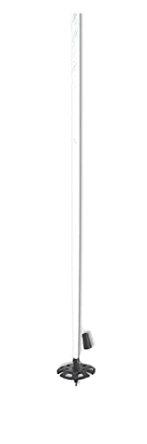 Whitewoods Unisex Backtrail Aluminum Nordic Ski Poles with Oversized Basket, White, 140, (BTAP-140)