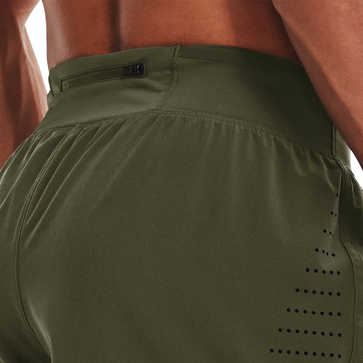 Under Armour Men's Speedpocket 5-Inch Shorts, Marine Od Green (390)/Reflective, XX-Large