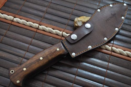 Perkin Knives - Handmade Damascus Hunting Knife Full Tang - Jungle Knife