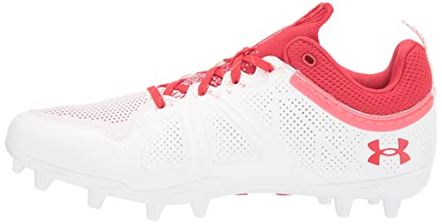 Under Armour Womens Glory Mc Lacrosse Shoe, White (101 Red, 7.5 US