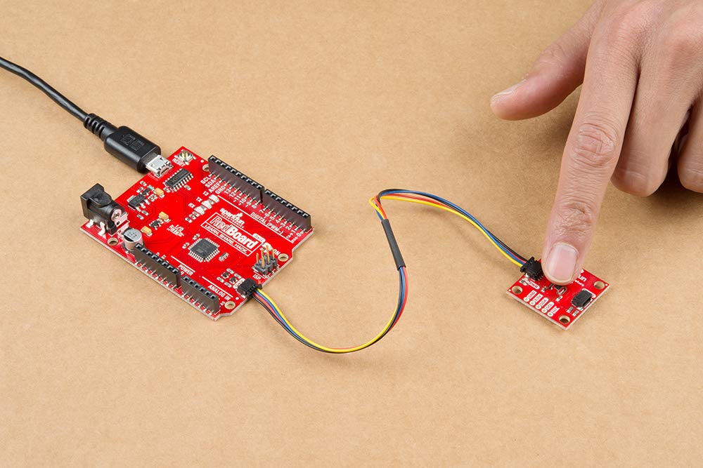 SparkFun High Precision Temperature Sensor - TMP117 (Qwiic) Programmable Temperature Alert Limits Operating Voltage 1.8V to 5.5V 16-bit Resolution NIST traceability Maximum Range from -55°C to 150°C