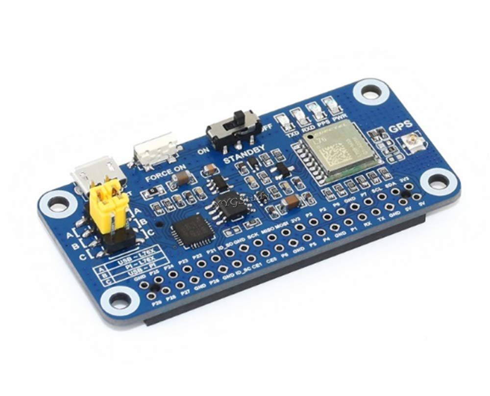 Raspberry Pi GNSS L76X GPS HAT Supports Multi-GNSS Systems GPS BDS QZSS Supports DGPS SBAS Interface UART with External Antenna Industrial PDA Tracking Security System Module @XYGStudy