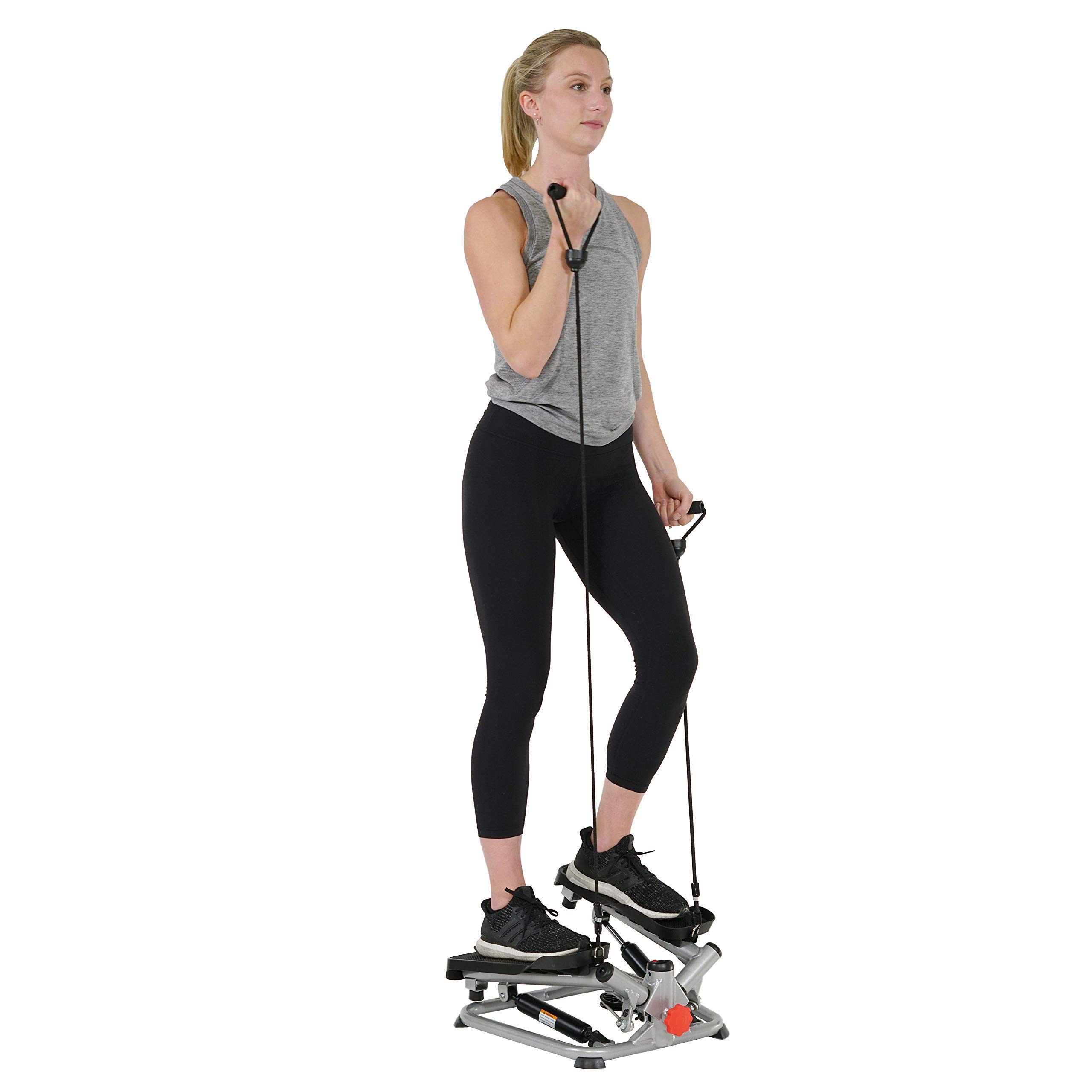 Sunny Health & Fitness Total Body Advanced Stepper Machine - SF-S0979, Gray (Renewed)