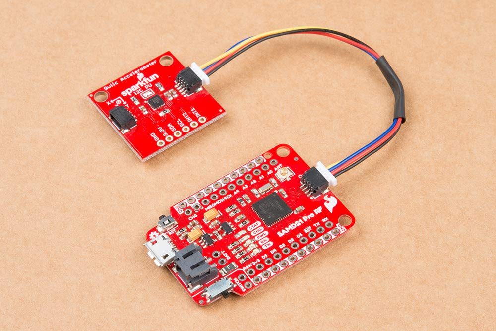 SparkFun Pro RF - LoRa, 915MHz (SAMD21) - Wireless Board Easy-to-use IoT Qwiic Enabled microcontroller 915MHz ISM Band Reinforced Micro-B USB Connector Included u.FL Antenna Connector