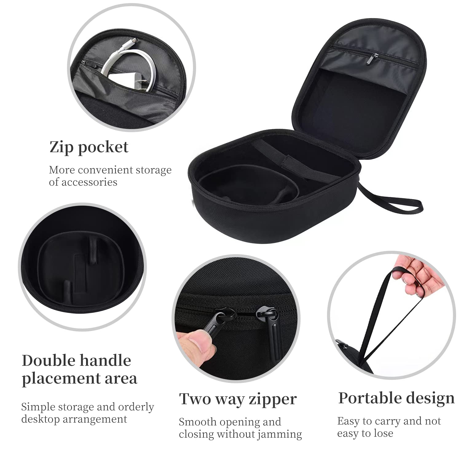 TYRALEL Hard Carrying Case for Oculus Quest 2,Carrying Travel Case Compatible Meta/Oculus Quest 2 Headset,Suitable for Travel and Home Storage