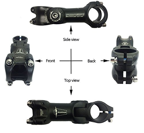 UPANBIKE Bike Stem 28.6mm Adjustable Stem Aluminum Alloy Φ25.4mm/Φ31.8mm(31.8mm * 110mm)