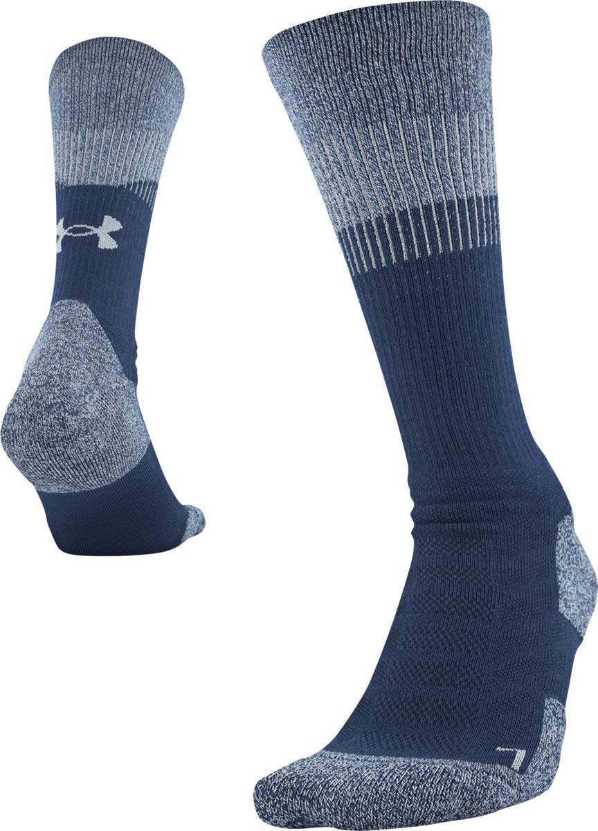Under Armour Unrivaled 3.0 Crew Socks, 1-pair, Academy Blue, Shoe Size: Mens 12-16