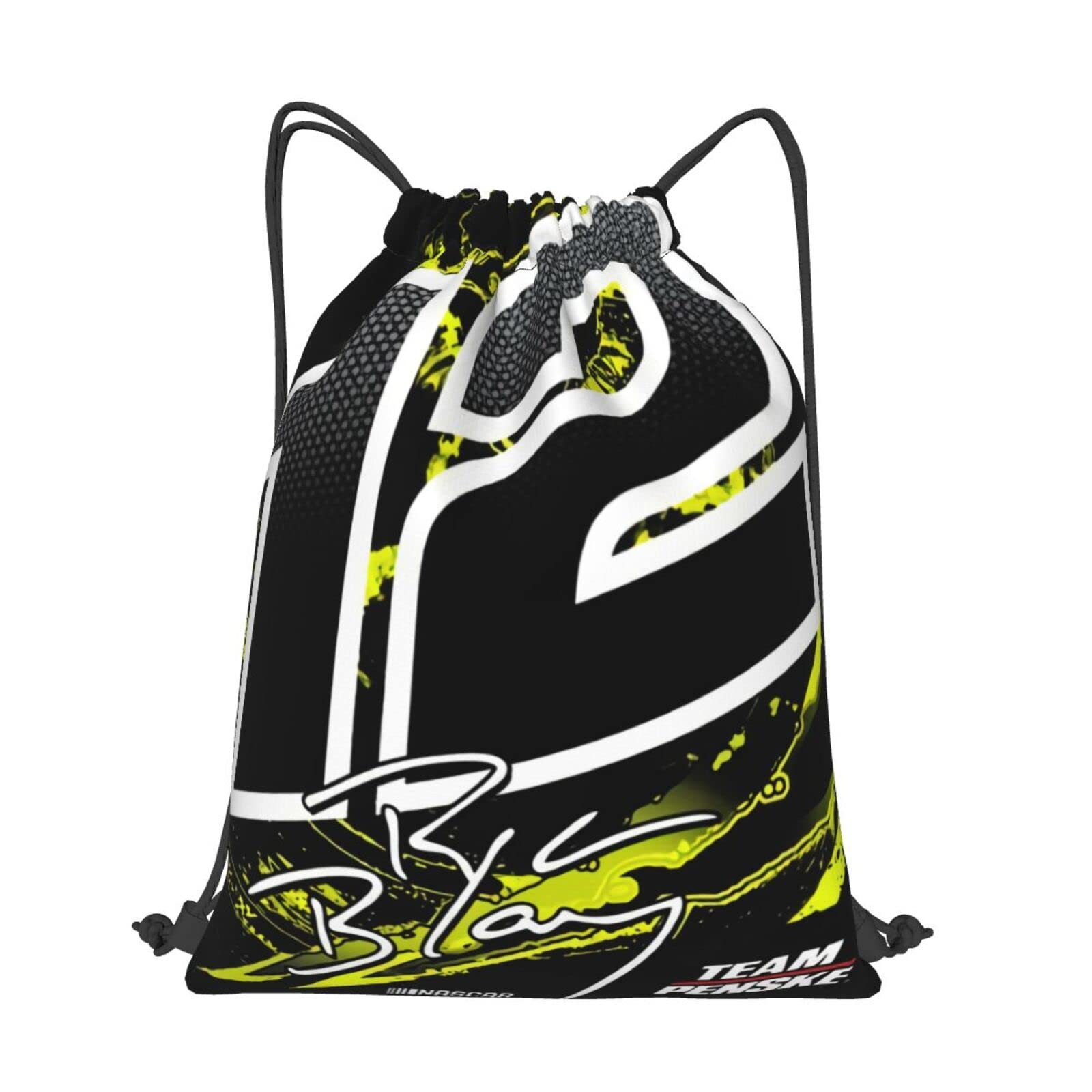 RATRIG Ryan Blaney 12 Drawstring Backpack Bag Large Gym String Sack Sport Sackpack Tote Packet for Shopping Yoga
