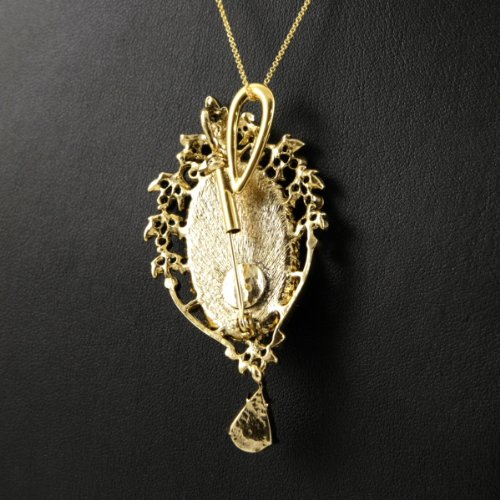 Pin to Pendant Converters - Goldtone - Set of 3