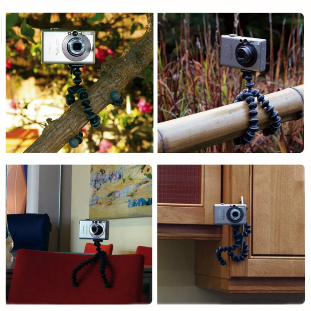 PDXD-SHARE Camera Mini Tripod Stand Flexible Grip Octopus Bubble Pod Monopods for Canon Nikon Sony