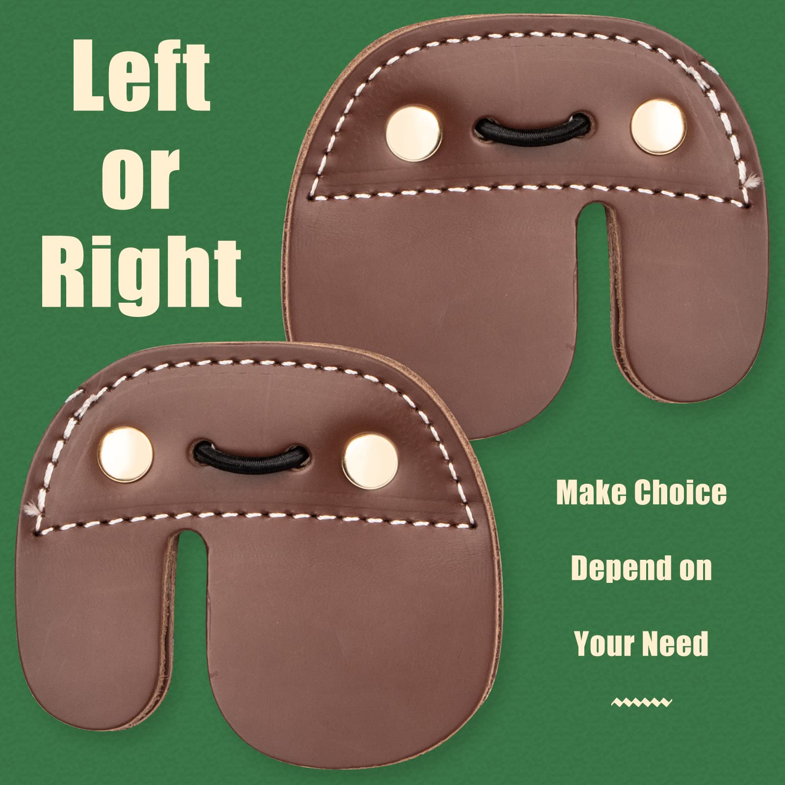 Trymaker Archery Finger Tab，Leather Protective Tab for Recurve Bow and Compound Bow Men and Women,Finger Tab for Hunting Bow with Archery Equipment and Accessories