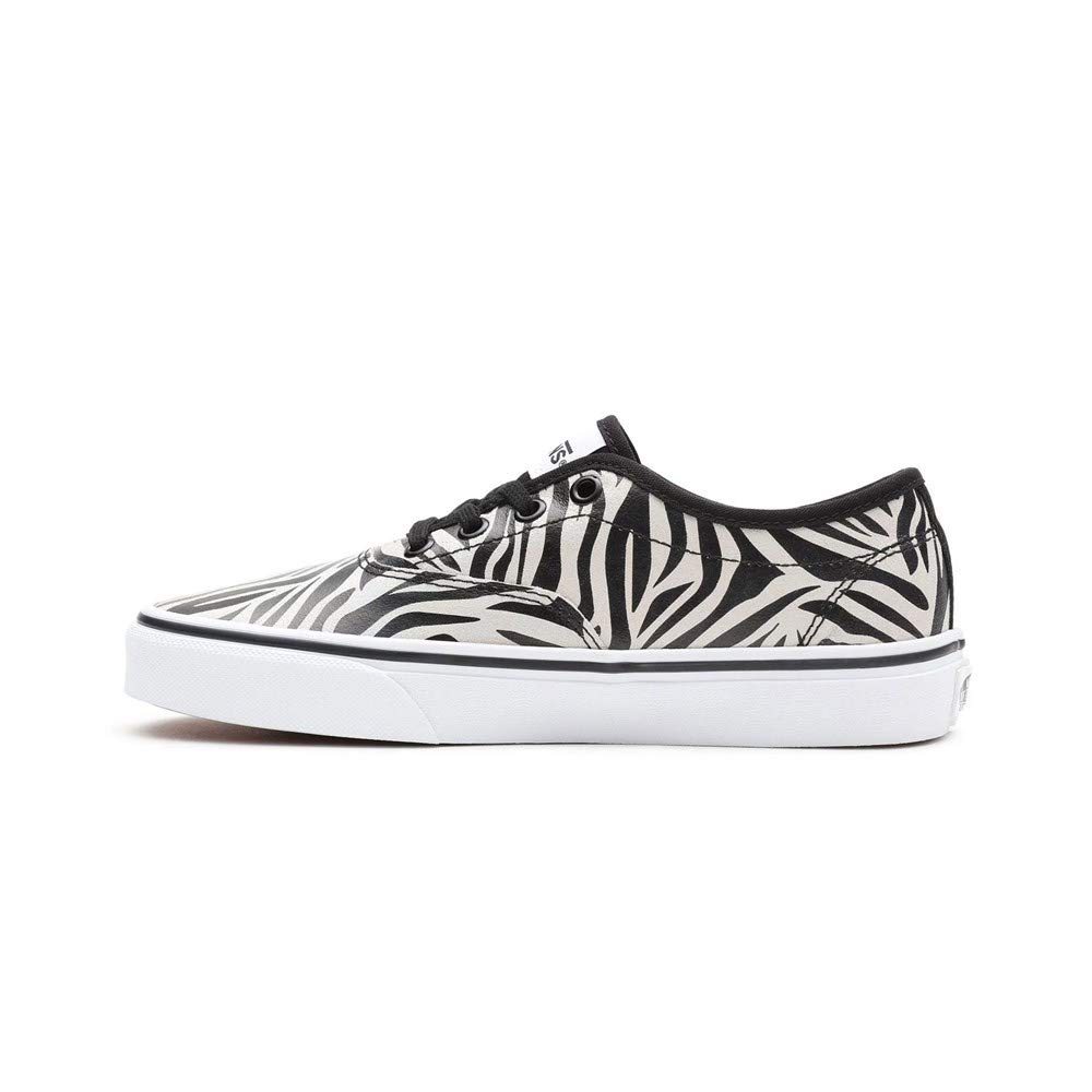 Vans Women's Doheny Decon Suede Sneaker, Metallic Zebra Black White, 8